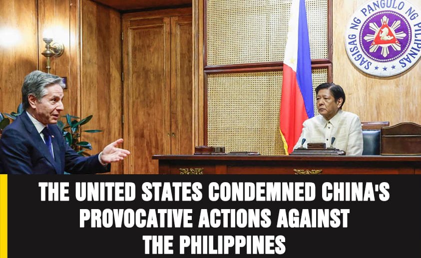 The United States Condemned Chinas Provocative Actions Against The